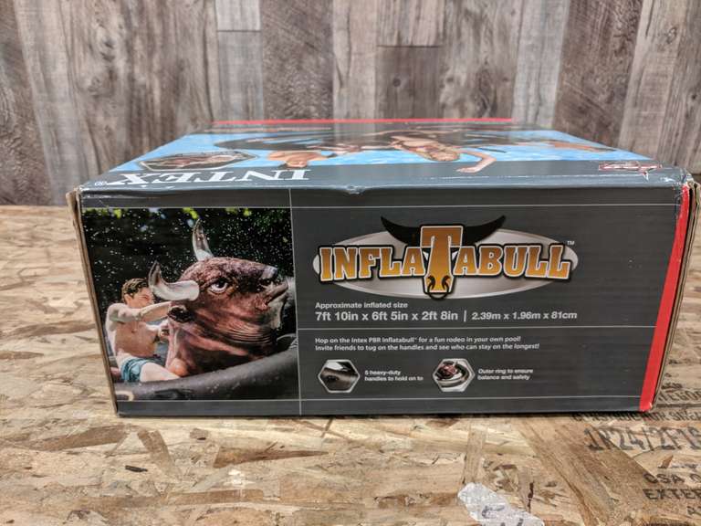 Intex Vinyl Inflatabull Rodeo Bull Pool Float - 7' 10" x 6' 5" x 2' 8 ...