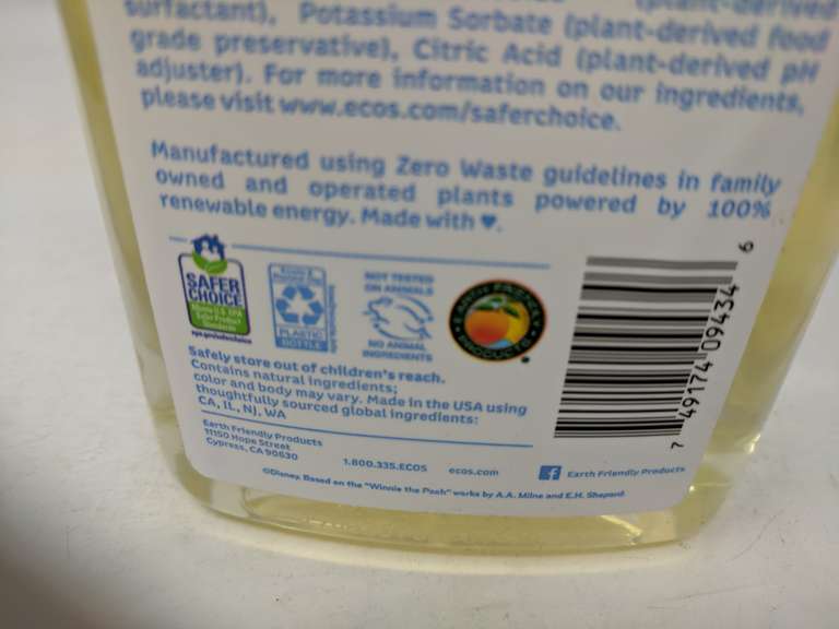 Lot of 4 Disney Baby Ecos All Surface Cleaner, 17 Fl Oz Ea - Dutch Goat