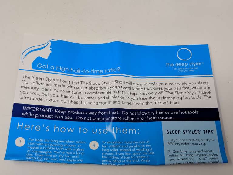 Lot of 4 Packages of The Style Sleeper Rollers, 8 Rollers per Package ...