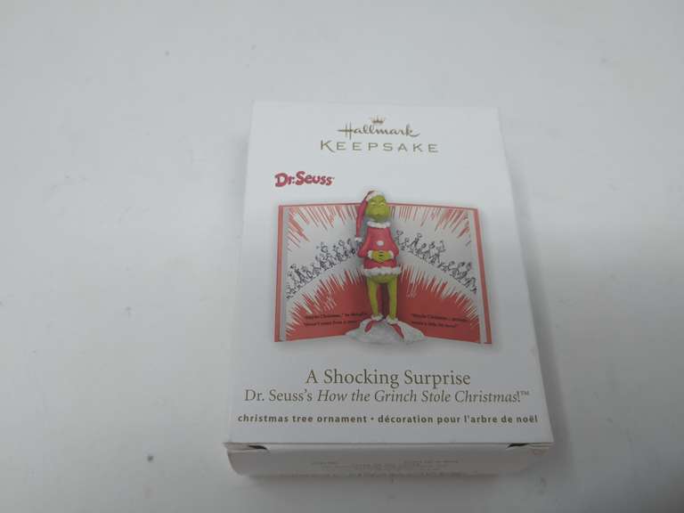 Hallmark Keepsake The Grinch "A Shocking Surprise" Christmas Ornament ...