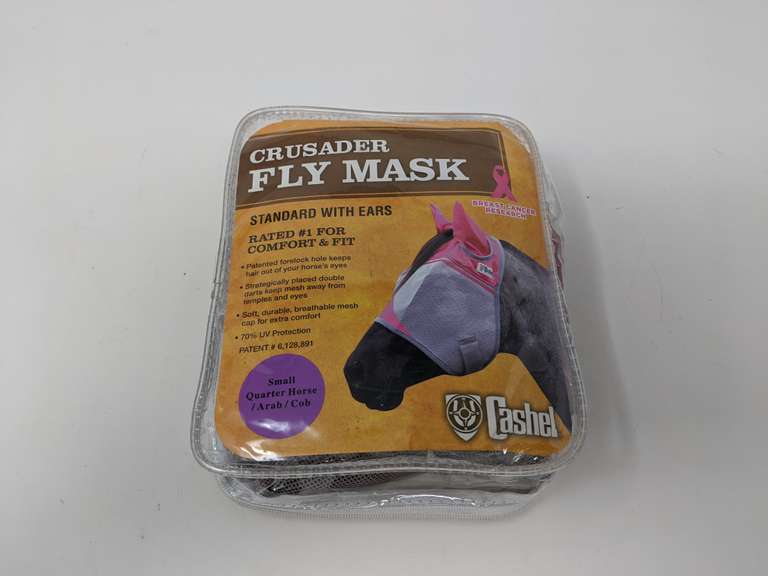 Crusader Fly Mask - Small Quarter Horse/Arab/Cob - Dutch Goat
