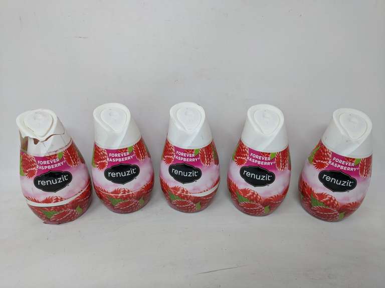 Lot of 5 Renuzit Forever Raspberry Air Fresheners - Dutch Goat