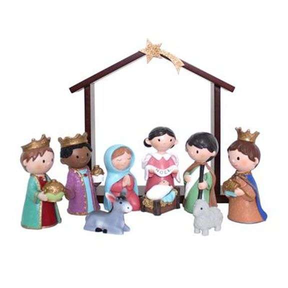 Member's Mark 11-Piece Children's Nativity Set - Caucasian - Dutch Goat