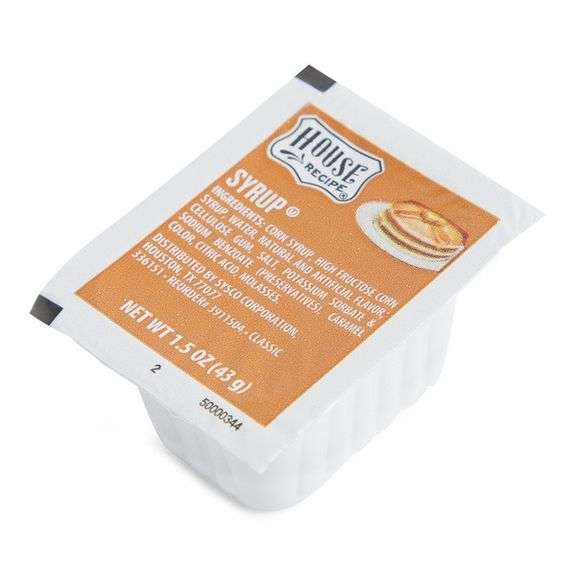 Sysco House Recipe Pancake & Waffle Classic Syrup Cups – 1.5 oz ea ...
