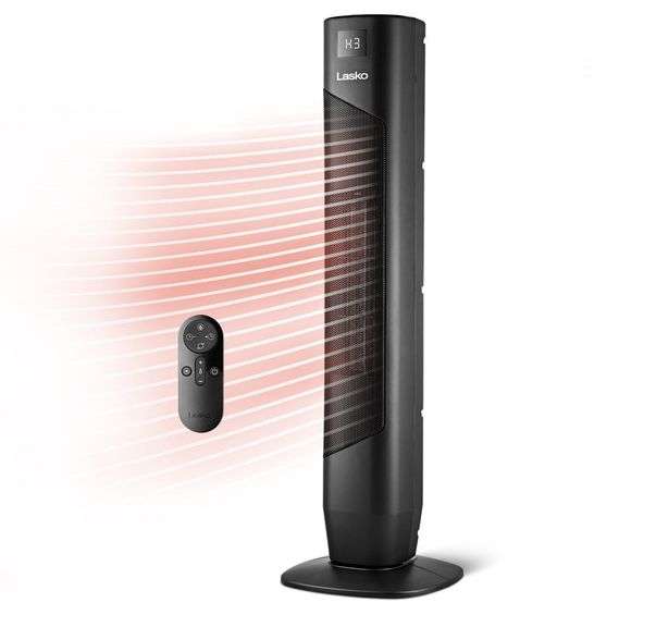 Lasko 32" Digital Ceramic Tower Space Heater with Remote Control ...