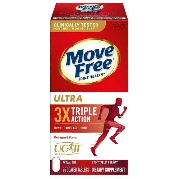 Move Free Joint Health Ultra 3X Triple Action Joint Supplement – 75 ...