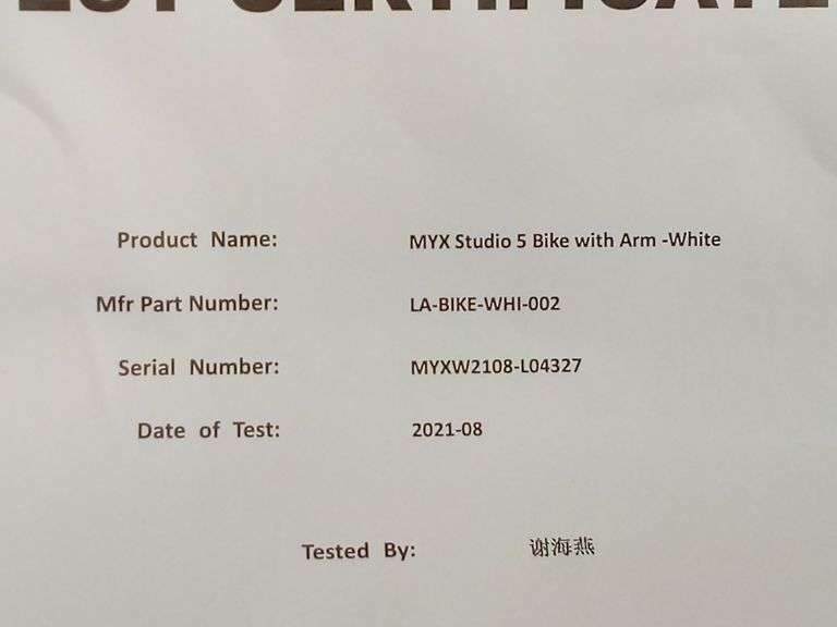 The MYX Studio 5 Bike with Arm (LA-BIKE-WHI-002) 1 of 10 - Dutch Goat