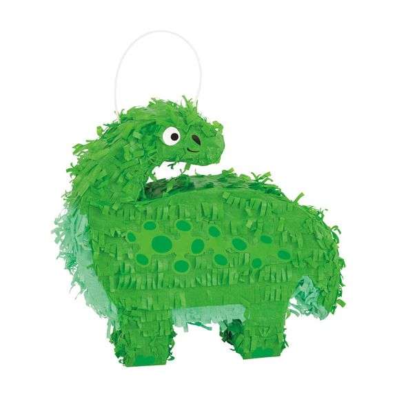 Lot of 4 321 Party! Mini Green Dinosaur Pinata Favor Décor - Dutch Goat