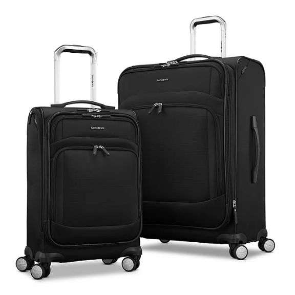 Lot Of 2 Samsonite, Xpression 2 Piece Softside Luggage Set, Black ...