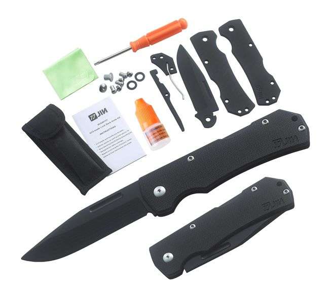 Lot of 2 JIN G10 Made Folding Knife Kit - Dutch Goat