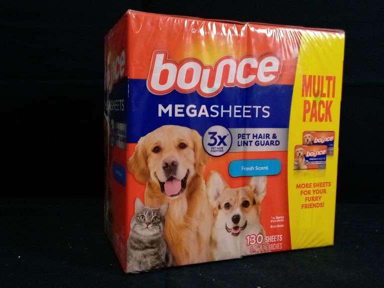 Bounce, Pet Hair And Lint Guard Mega Dryer Sheets Multi Pack, Fresh ...