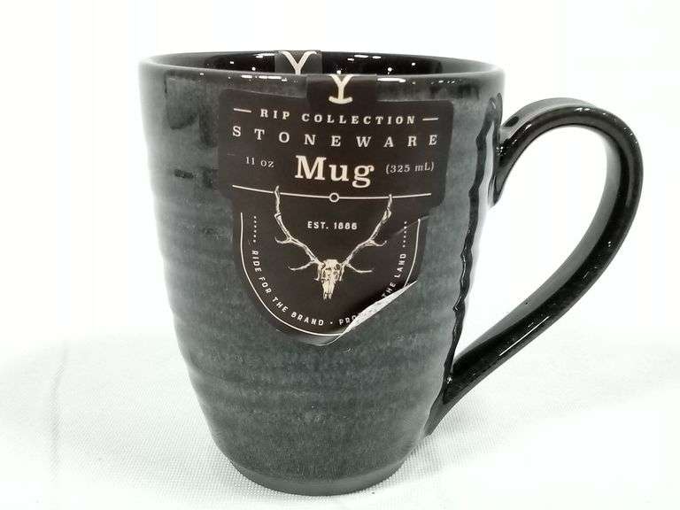 Yellowstone Rip Collection Stoneware Ceramic Mug – Black 11 oz - Dutch Goat