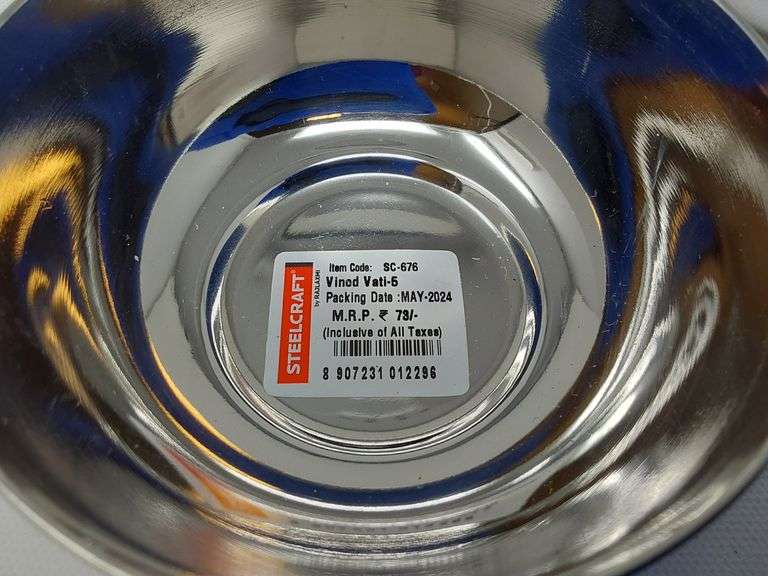 Lot of 5 Vinod Stainless Steel Vati - Dutch Goat