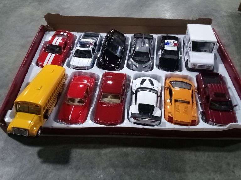 Lot Of 12 Kinsmart, 12 Piece Diecast Model Car Set, Collectible Metal ...