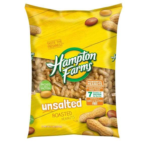 Hampton Farms, Unsalted Roasted In Shell Peanuts, 80 Oz - Dutch Goat