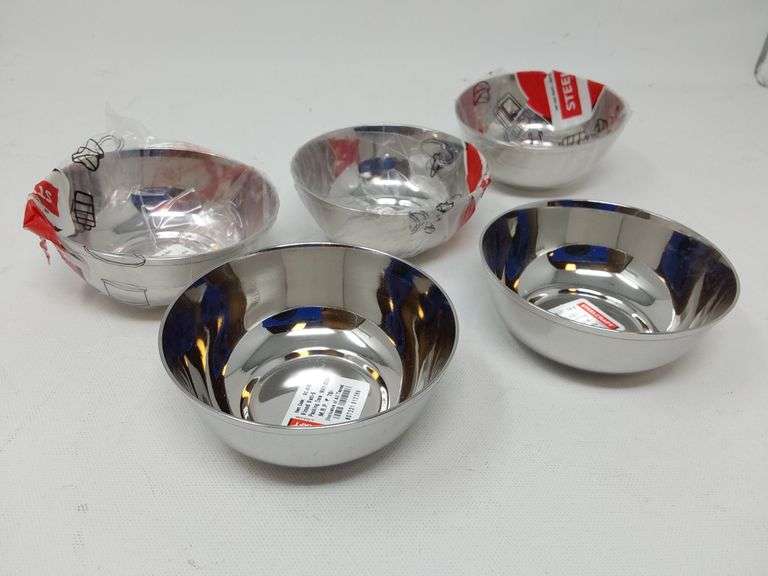 Lot of 5 Vinod Stainless Steel Vati - Dutch Goat