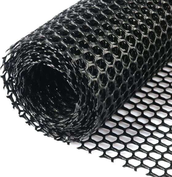 Hexagonal Plastic Mesh Fencing Wire Roll – Black - Dutch Goat