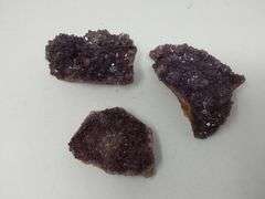 Assortment of 3 Natural Amethyst Geodes - Dutch Goat