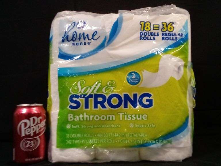 Kroger Home Sense Soft & Strong Bathroom Tissue – 18 Double Rolls ...