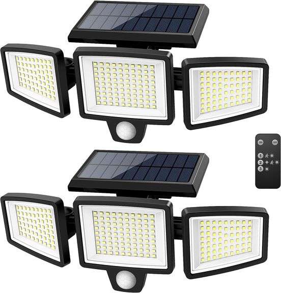 Tuffenough Solar Outdoor Wall Lights with 3 Modes – 2 Count - Dutch Goat