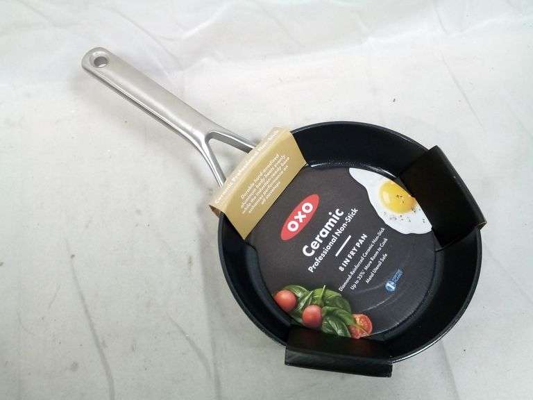 OXO Ceramic Professional Non-Stick Fry Pan w/Stainless Steel Handle ...