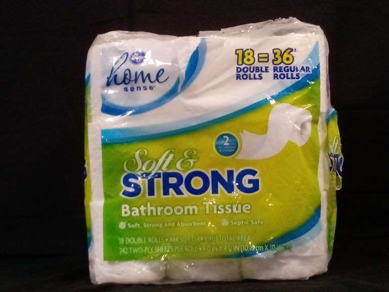 Kroger Home Sense Soft & Strong Bathroom Tissue – 18 Double Rolls ...