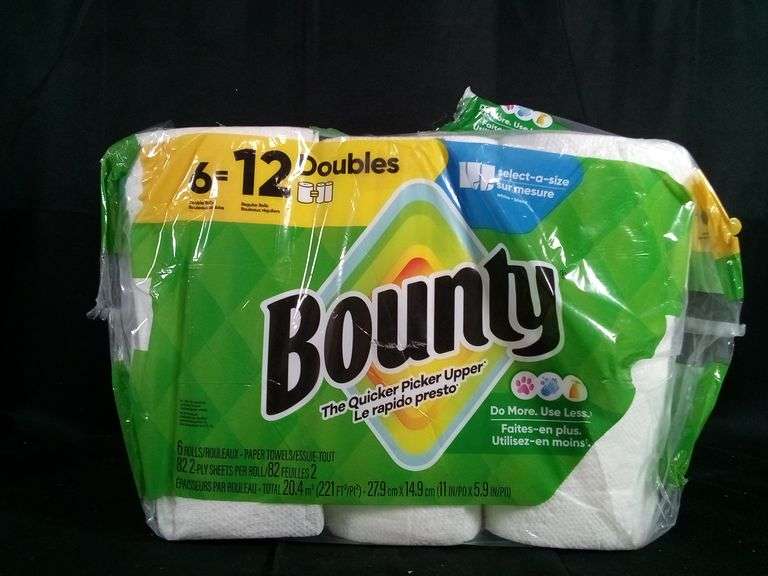 Bounty The Quicker Picker Upper Select-A-Size Paper Towels – 6 Double ...